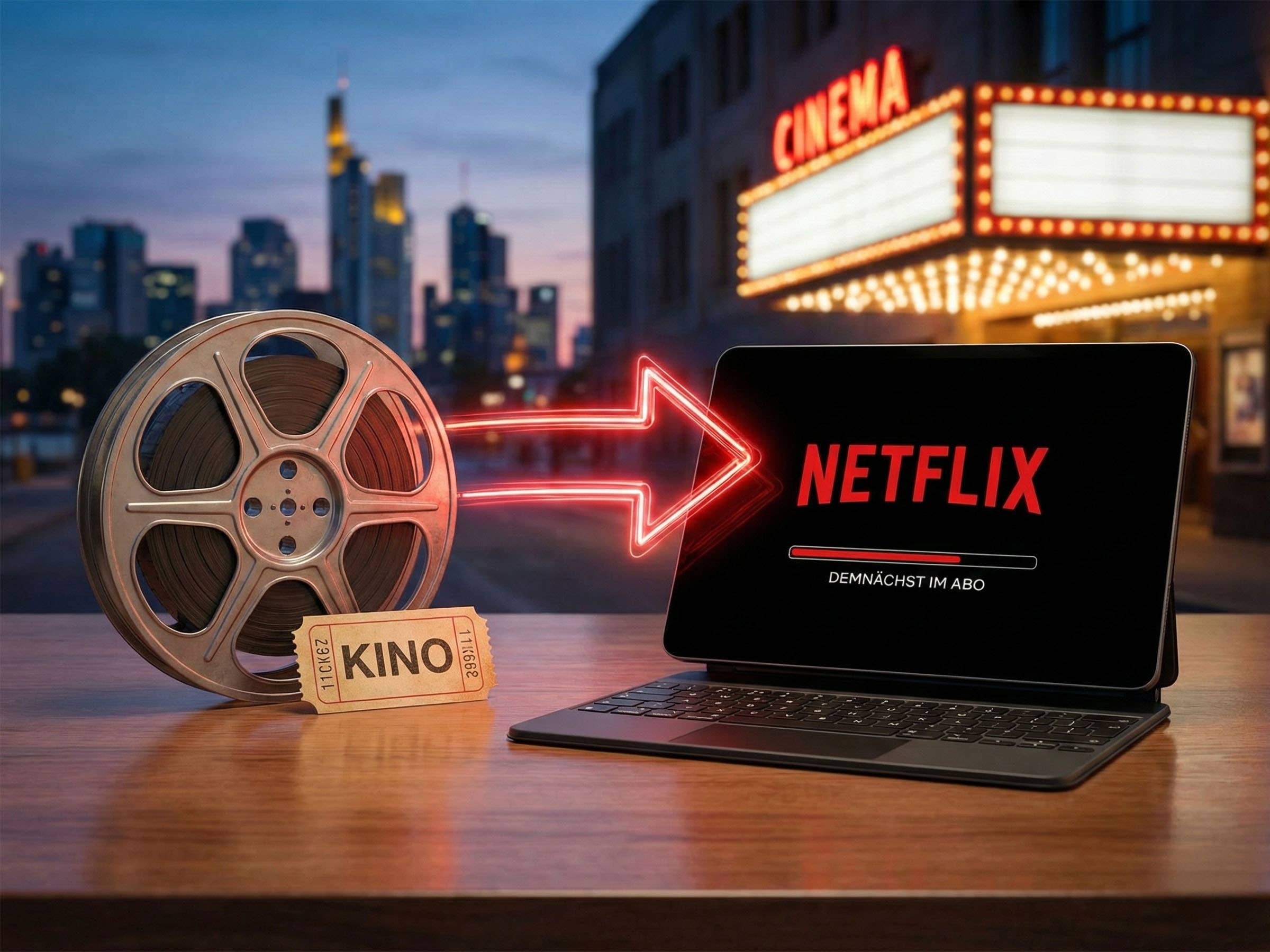 Vom Kino direkt zu Netflix: Große Filme landen schneller im Abo